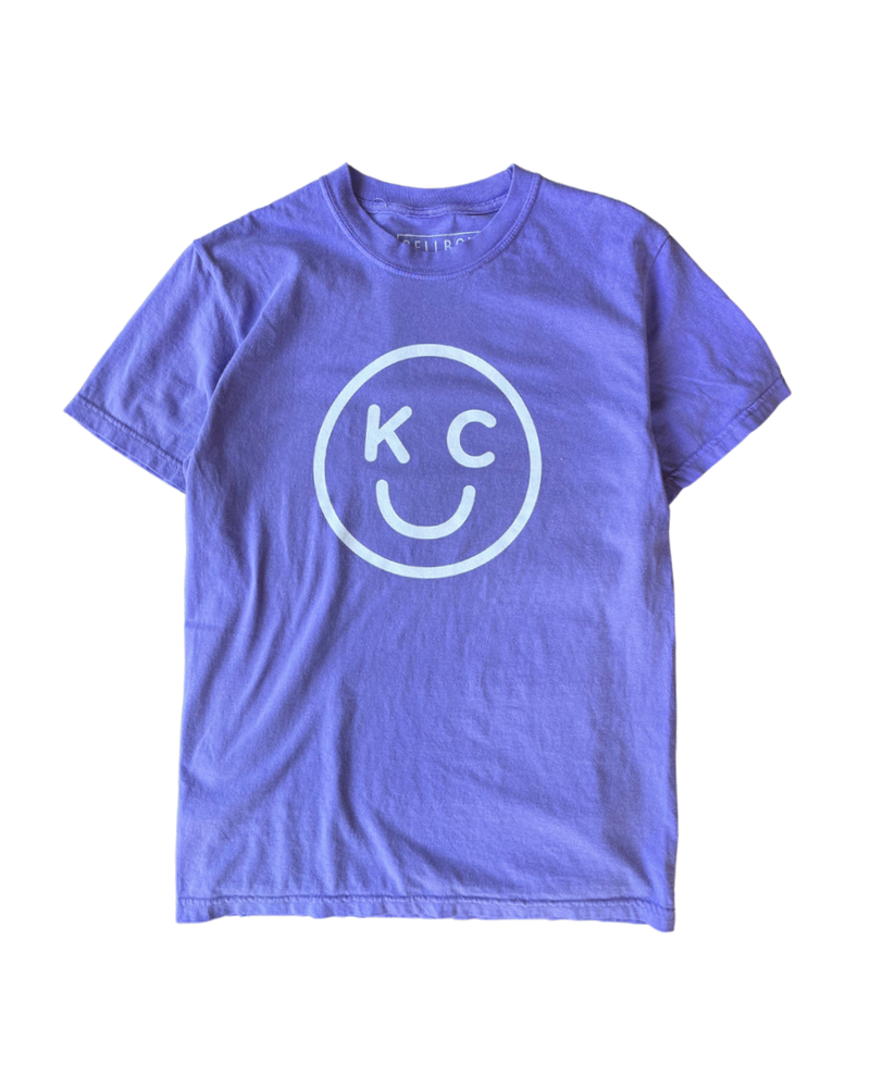 BELLBOY | KC SMILEY T-SHIRT - VIOLET - Westside Storey