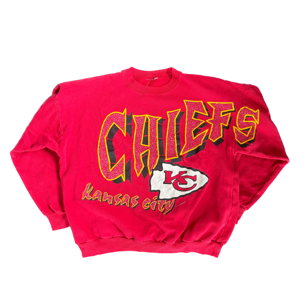 WESTSIDE STOREY VINTAGE | VINTAGE 90'S KC CHIEFS SPELLOUT GRAFFITI SWE ...