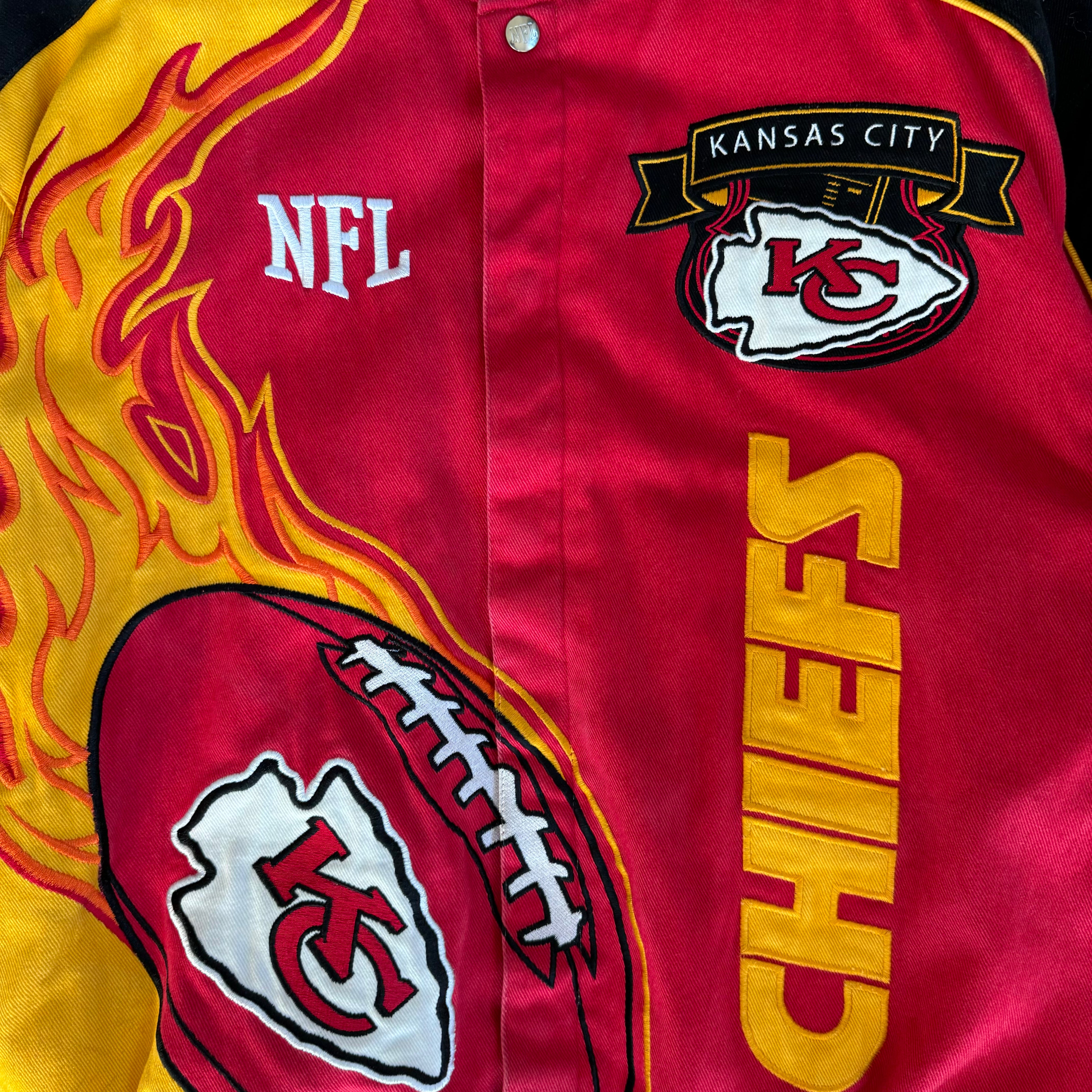 WESTSIDE STOREY VINTAGE | Y2K KC CHIEFS RACING JACKET - RED – Westside ...